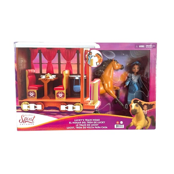 Dreamworks | Toys | Dreamworks Spirit Untamed Luckys Train Home Playset ...